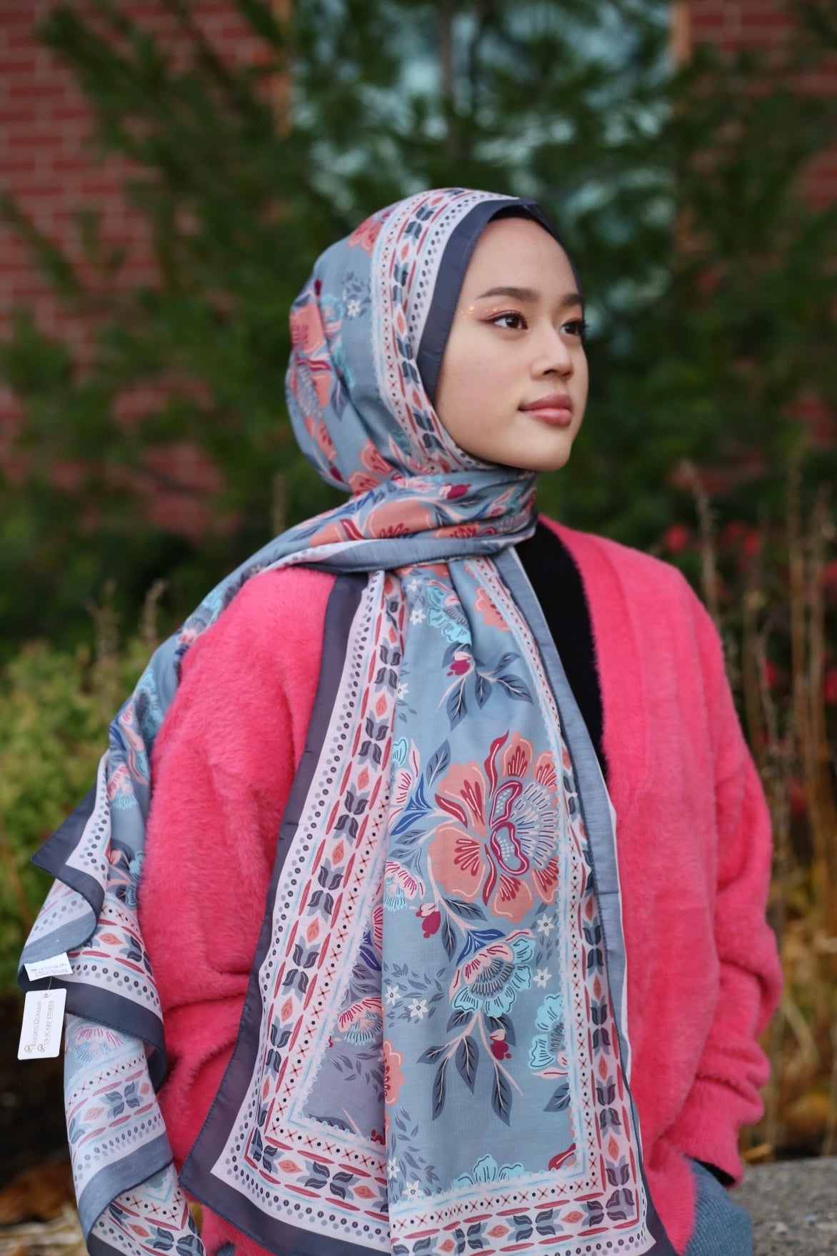 Vintage Hijab - Grey